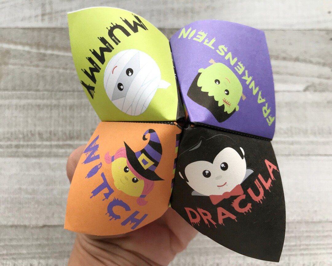 Halloween Cootie Catcher, Halloween Fortune Teller, Halloween Games ...