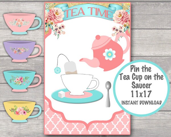 Tea Party Games Printable, Tea Party Activities, Ladies Tea Party Games ...