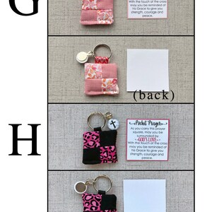 Prayer Square Keychain, Pocket Prayer, Bible Study Group Gifts, Quilted ...