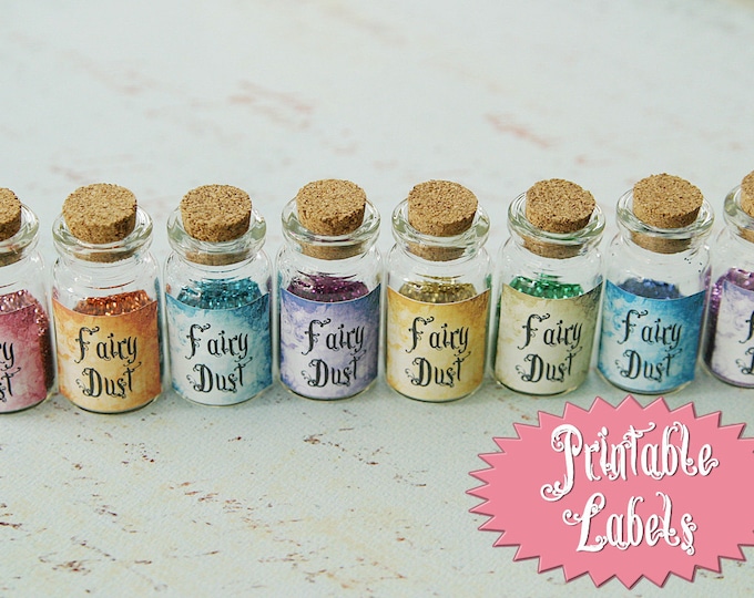 Fairy Dust Labels INSTANT DOWNLOAD - Etsy