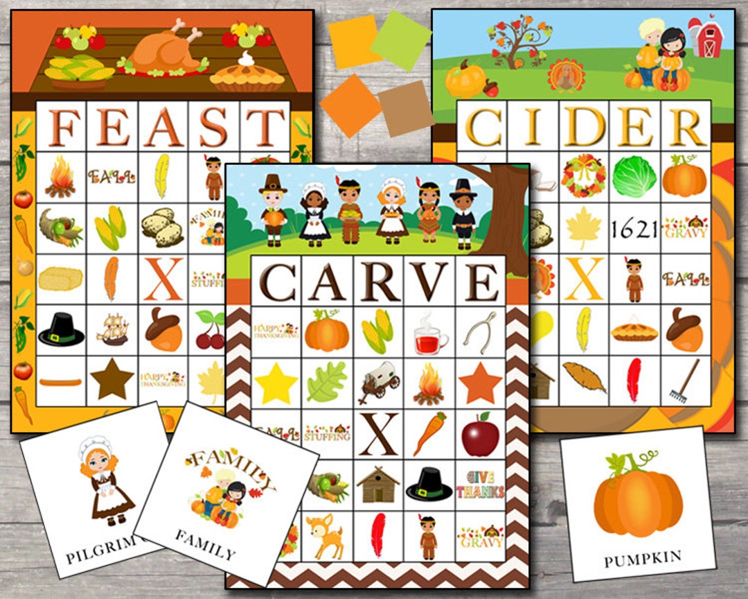 Thanksgiving Bingo 30 Cards INSTANT DOWNLOAD - Etsy