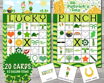 30 St. Patrick's Day Bingo Cards Instant Download and - Etsy