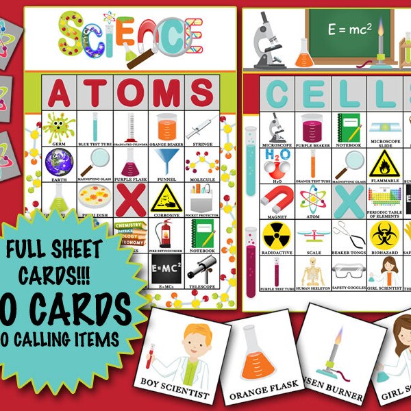 Science Cards - Etsy