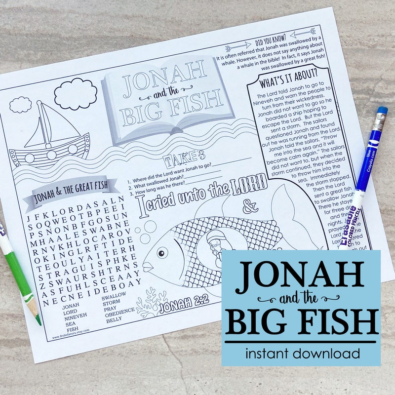 Jonah and the Whale - Etsy