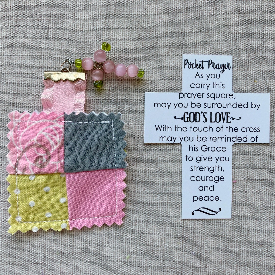 Pocket Prayer Square, Quilted Pocket Prayer, Bible Study Group Gifts ...