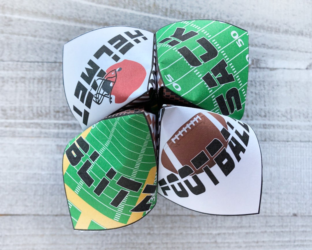 Football Cootie Catcher, Football Fortune Teller, Football Games ...