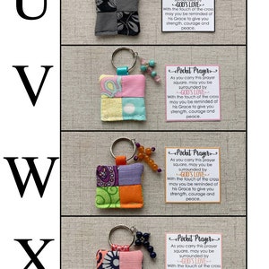 Prayer Square Keychain Pocket Prayer Bible Study Group - Etsy UK
