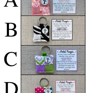 Prayer Square Keychain Pocket Prayer Bible Study Group - Etsy UK