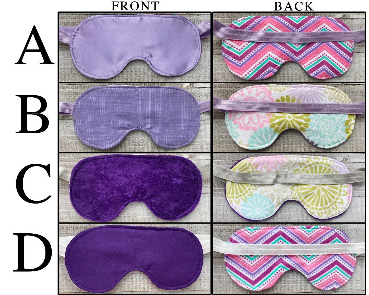 Purple Sleep Mask Purple Sleeping Eye Mask Gift for Mom | Etsy