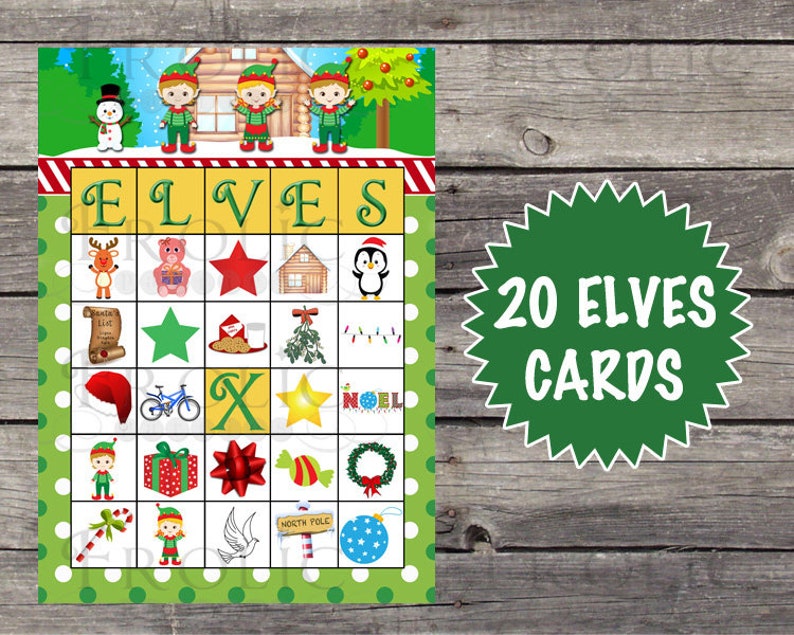 Christmas Bingo 100 Printable Cards INSTANT DOWNLOAD - Etsy