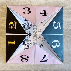 Beatitudes Cootie Catcher: Sermon on the Mount Activity Game (PDF ...
