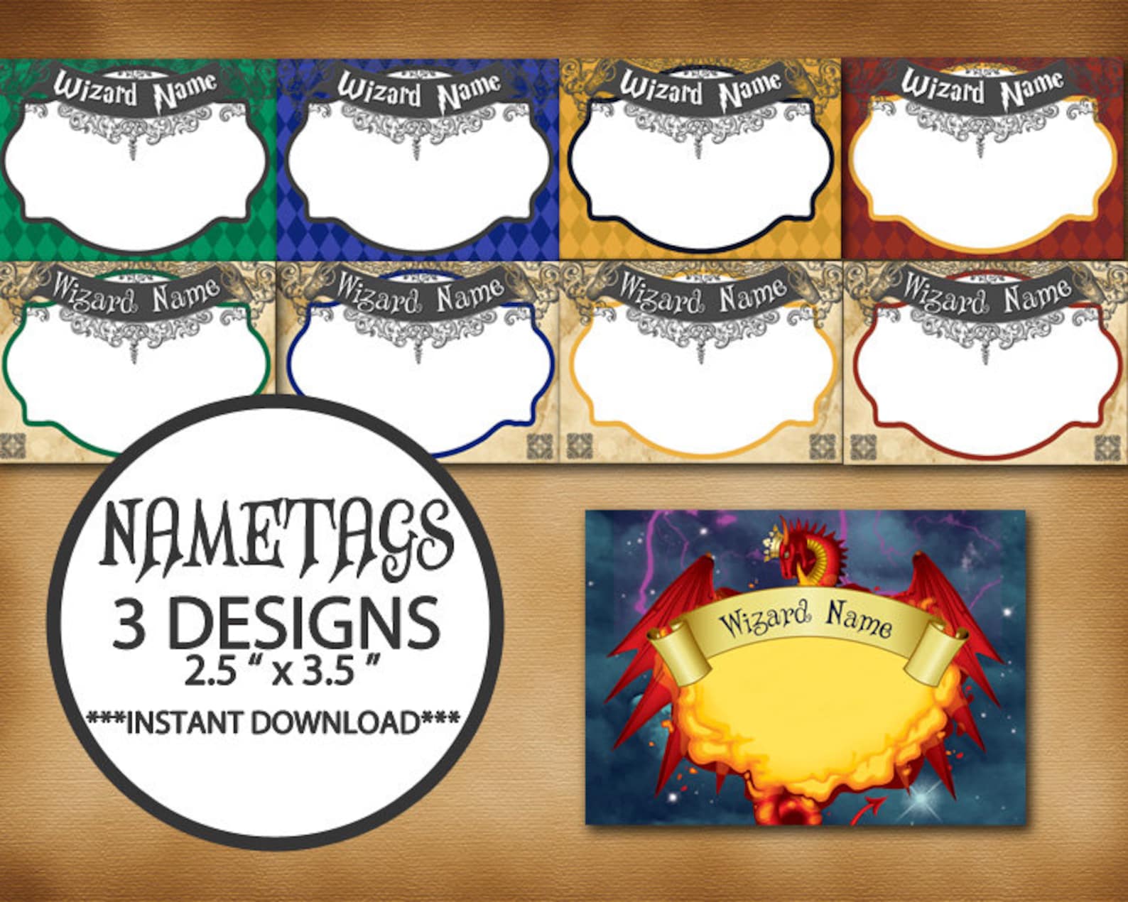 Wizard Name Game Wizard Birthday Party Games Wizard - Etsy