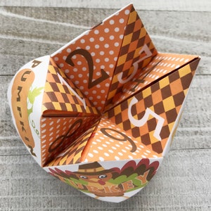 Thanksgiving Cootie Catcher, Thanksgiving Fortune Teller, Thanksgiving ...