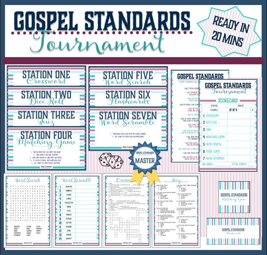 Gospel Standards Tournament: Latter-day Saint Activity (digital ...