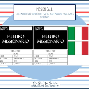 Latter-day Saint Mission Call Activity Kit: Mission Call Letter ...