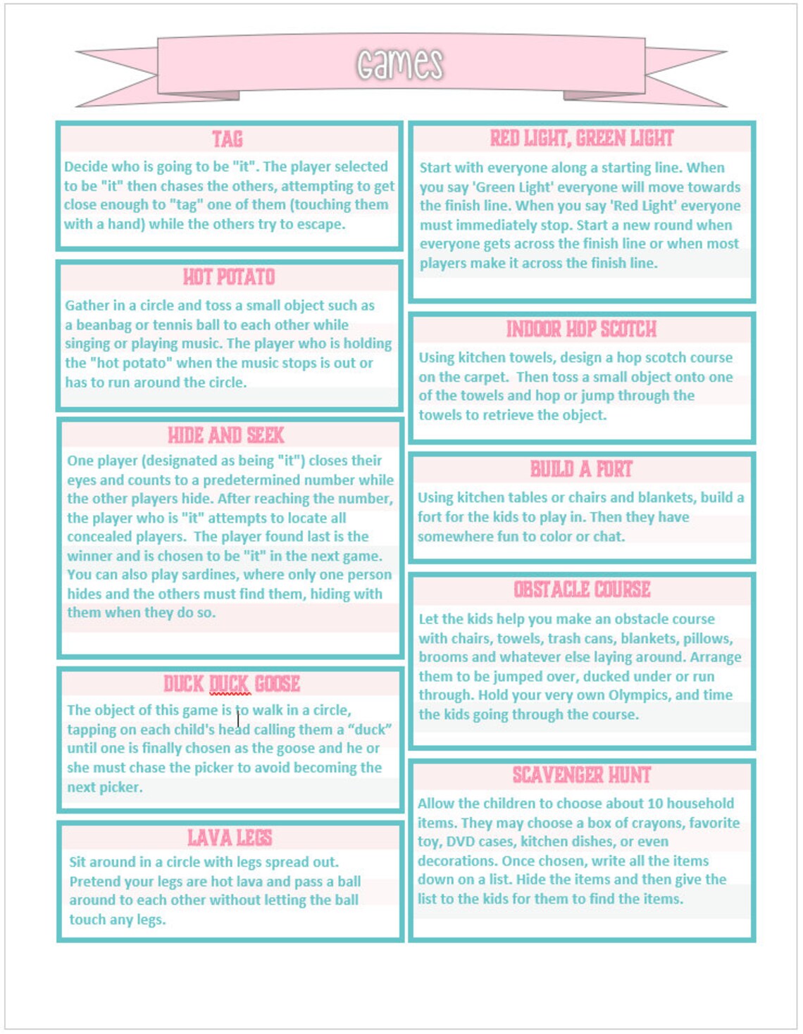 Babysitting Kit - Activity Days Activity - Be a Prepared Babysitter! - Etsy