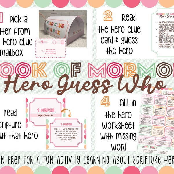 Book of Mormon Hero Cards - Etsy