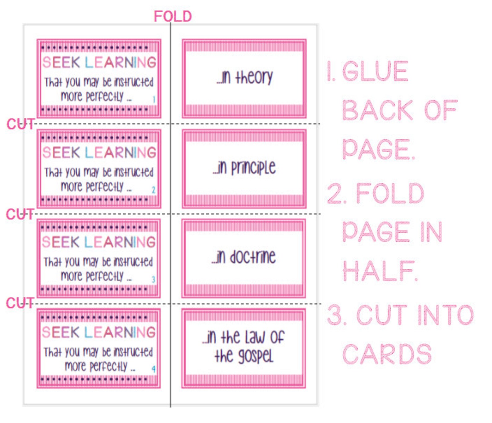Learning Lesson seek Learning Activity on Doctrine and Covenants and ...