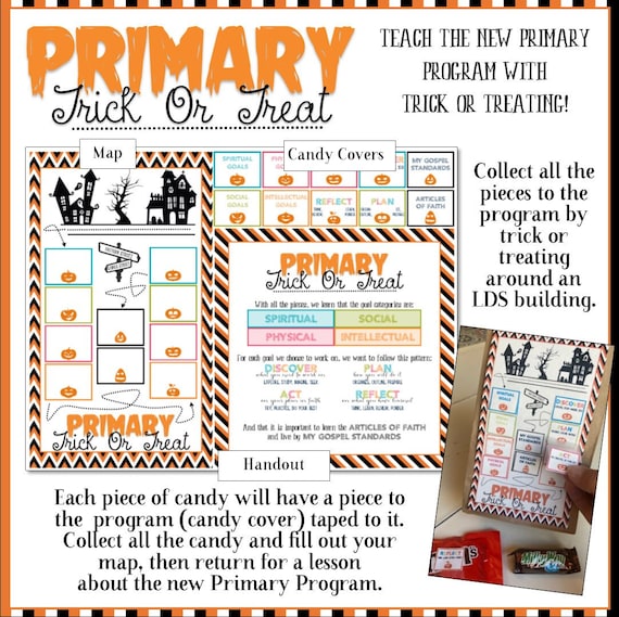 Primary Trick or Treat Halloween Activity Teach the New | Etsy