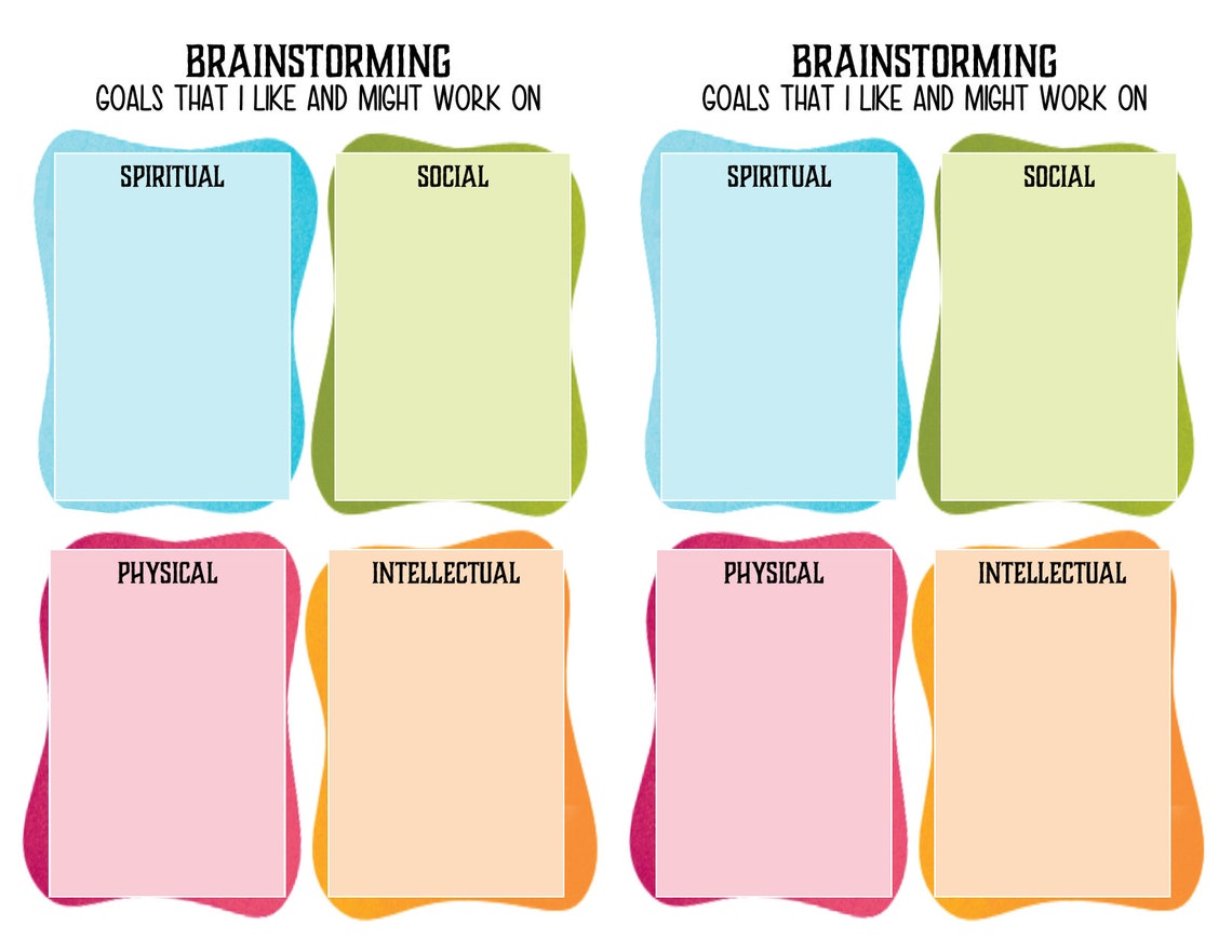 Primary Goals Activity Brain Teaser Challenges | Etsy