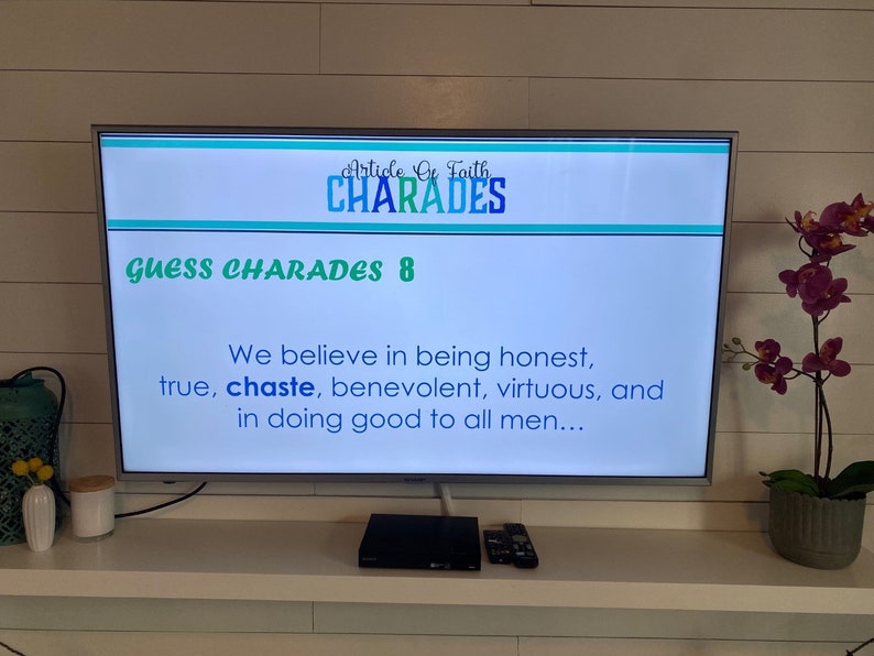 Article of Faith Charades Primary Activity Powerpoint Led - Etsy