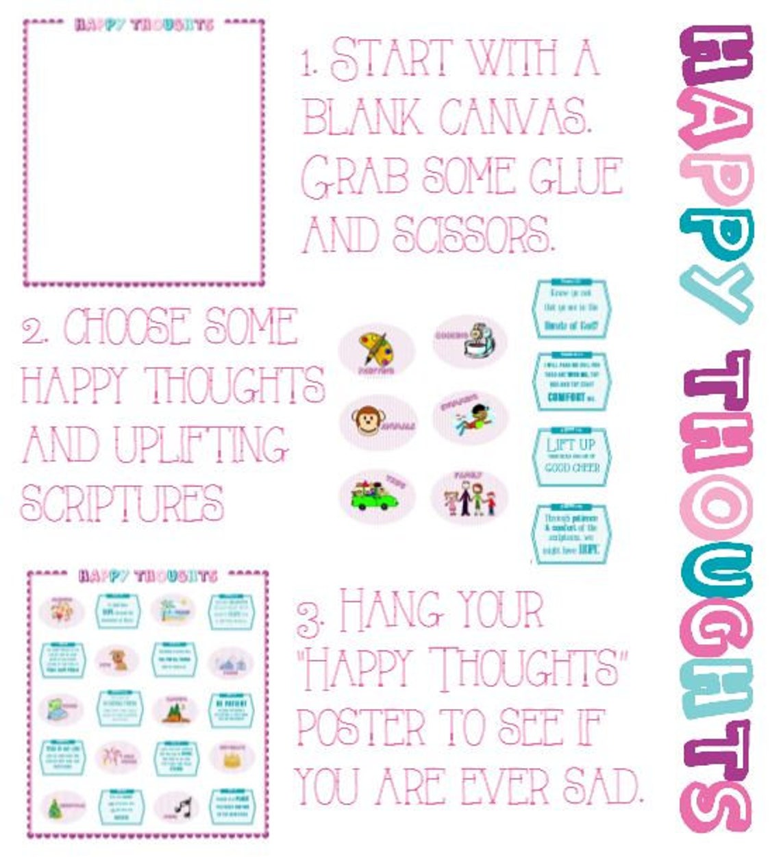 Happy Thoughts Activity & Craft Faith in God Activity Days - Etsy