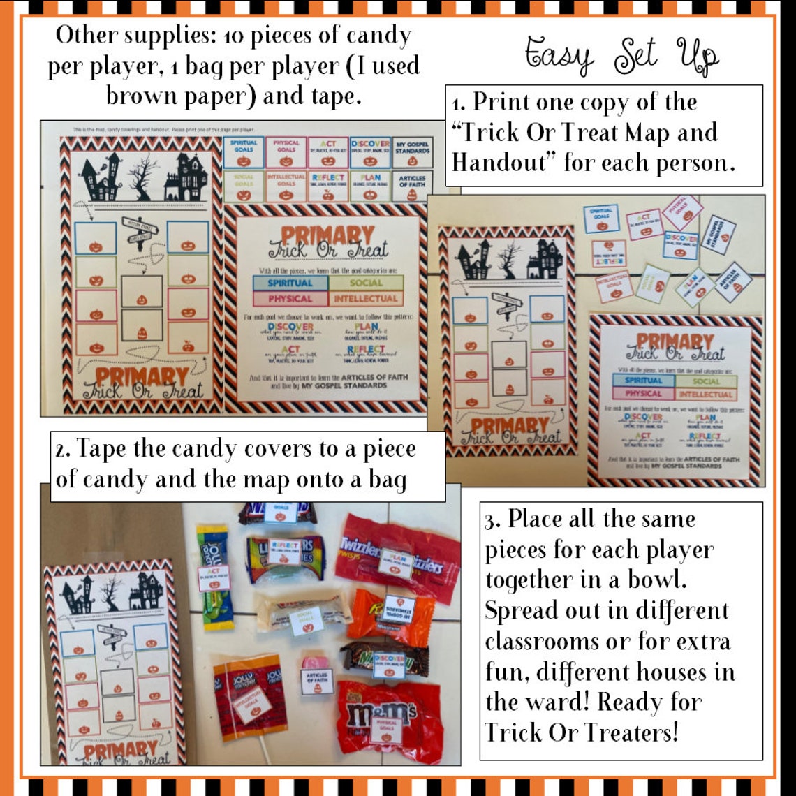 Primary Trick or Treat Halloween Activity Learn and Teach - Etsy