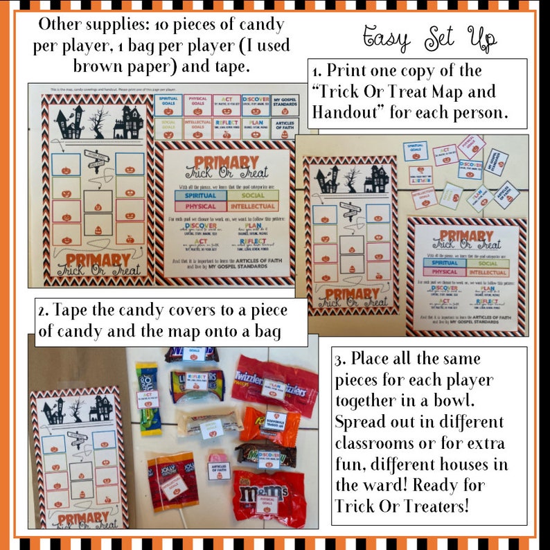Primary Trick or Treat Halloween Activity - Learn and Teach the Latter ...