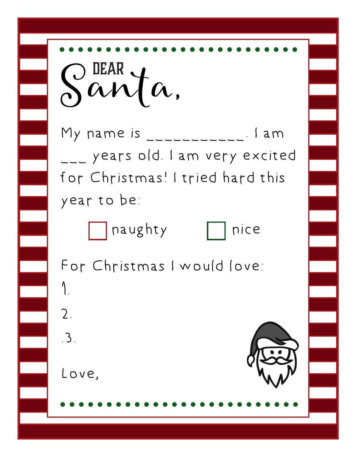 Santa Letters Elf Letters Kindness Coloring Countdown Elf | Etsy