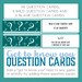 50 Get to Know You Question Cards Make These Work With Your - Etsy