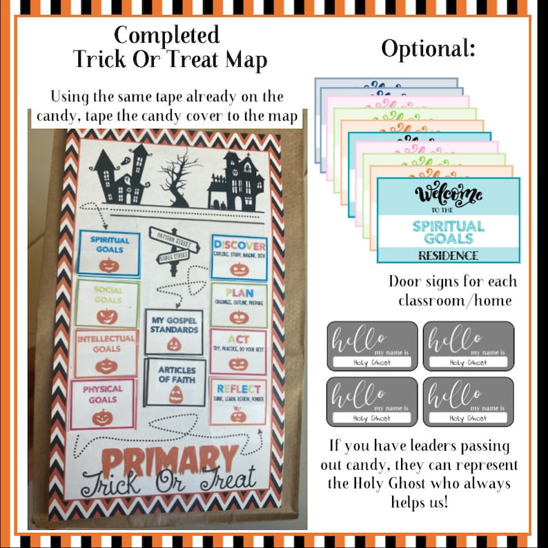 Primary Trick or Treat Halloween Activity Learn and Teach - Etsy
