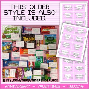 Candy Love Sayings - Valentine's Day Countdown (digital Download) - Etsy