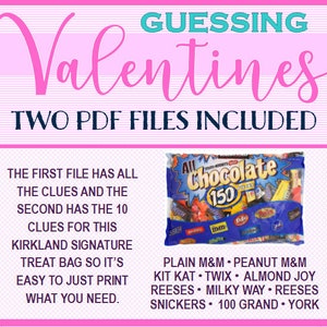 Valentines Printables - Guessing Valentines - Guess the Candy Happy ...