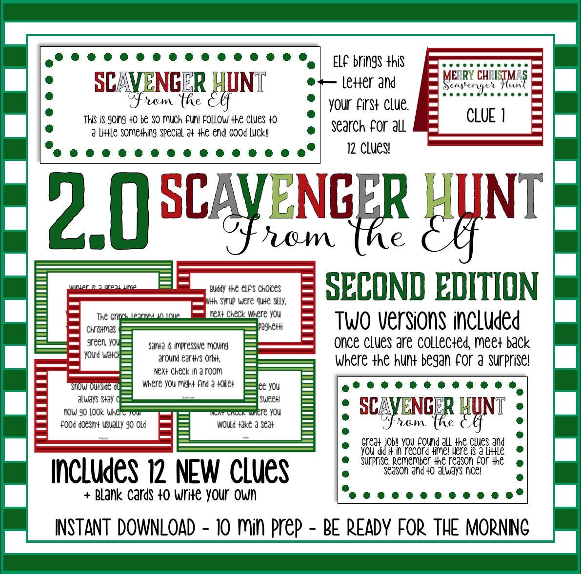 Scavenger Hunt From the Elf SECOND Edition! Quick, Easy and Fun ...
