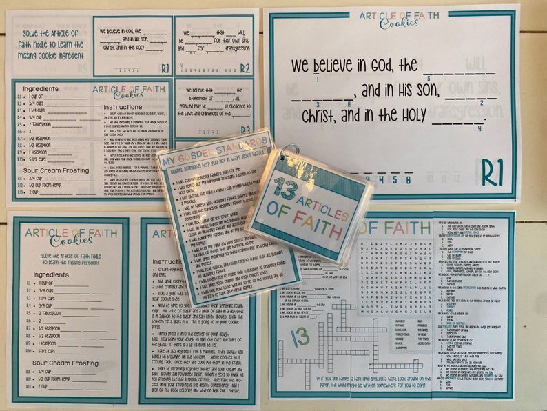 Articles of Faith Cookies Make Cookies While Learning and - Etsy