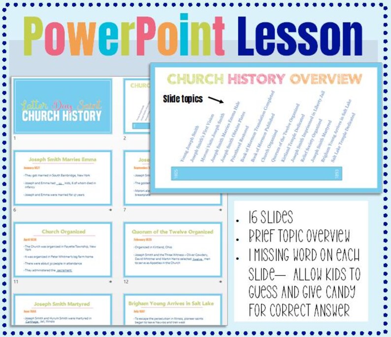 Doctrine and Covenants and Latter Day Saint Church History Lesson and ...