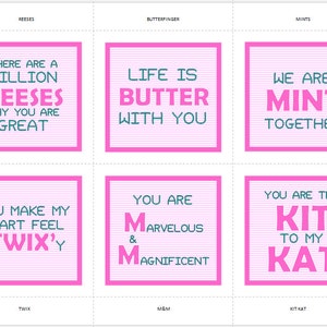 Candy Love Sayings - Valentine's Day Countdown (digital Download) - Etsy