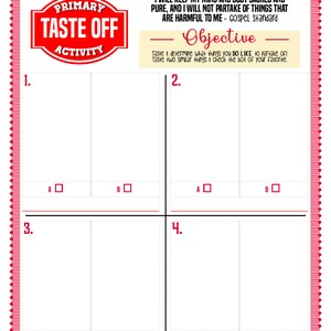 Primary Activity Taste off - Fun Food Tasting Activity Days! - Etsy