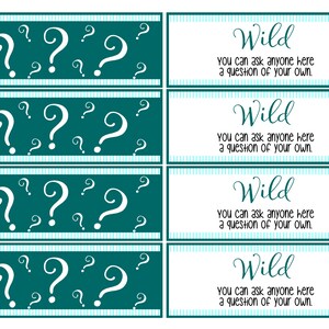 50+ Get to Know You Question Cards - Make These Work With Your Own Game ...