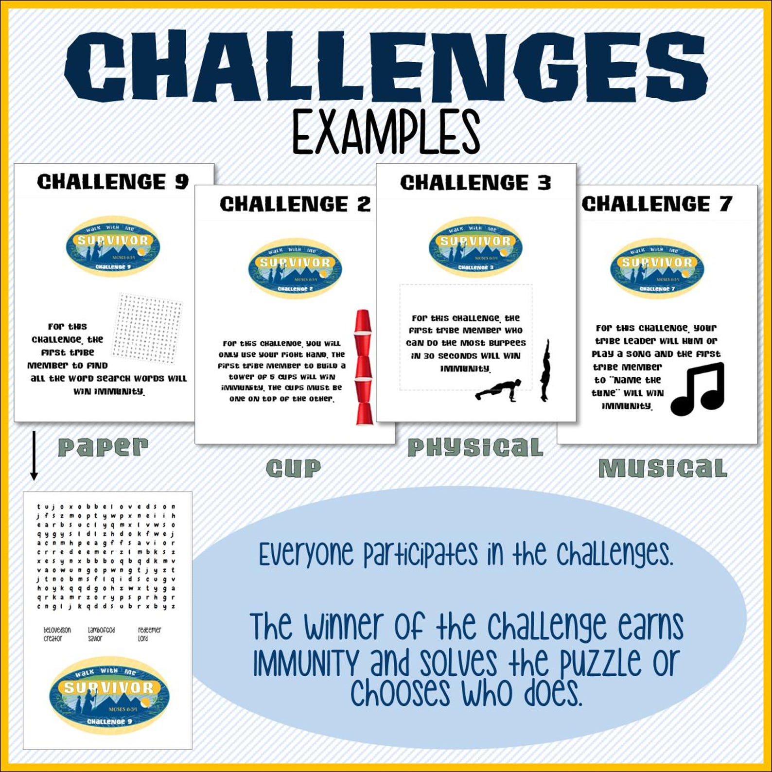 Walk With Me: Latter Day Saint 2026 Activity - Survivor Style Activity ...