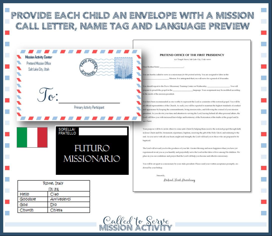 Latter-day Saint Mission Call Activity Kit: Mission Call Letter ...