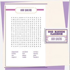 Good Manners School - Group Activity OR Booklet - Instant Download - Etsy