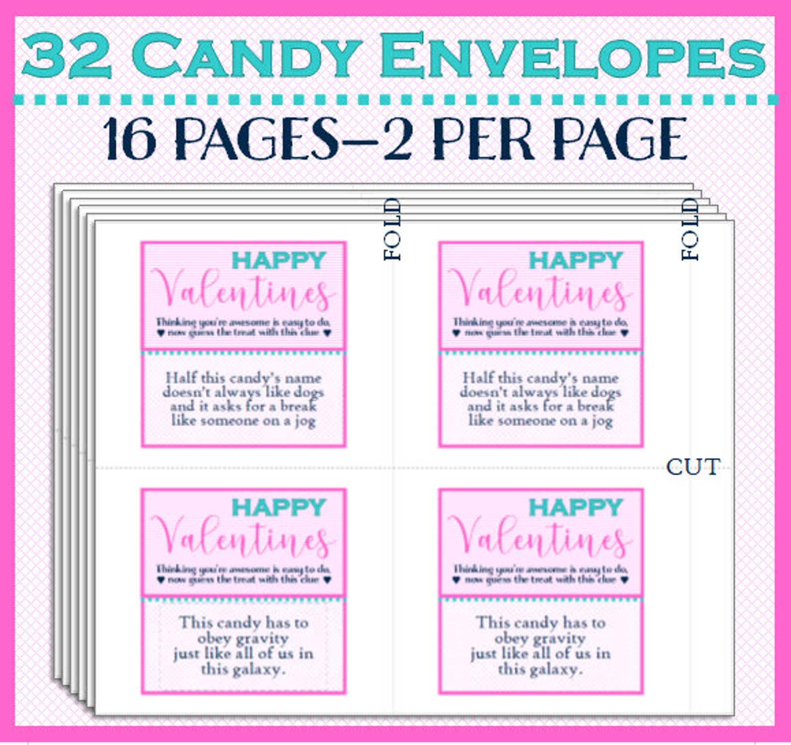 Valentines Printables - Guessing Valentines - Guess the Candy Happy ...
