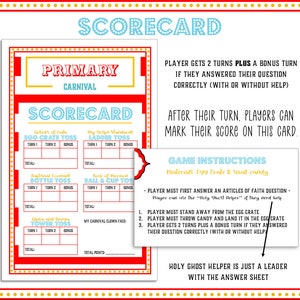 Primary Carnival - Latter Day Saint Primary Activity - Games and Gospel ...