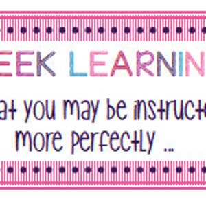 Learning Lesson “seek Learning” - Activity on Doctrine and Covenants ...