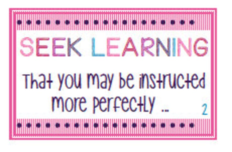 Learning Lesson seek Learning Activity on Doctrine and - Etsy