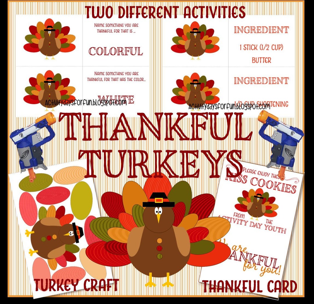 Thankful Turkeys Activity Serving Others activity Days Primary Activity ...