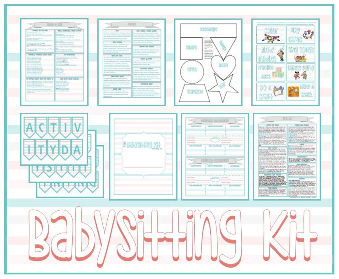 Babysitting Kit Activity Days Activity Be a Prepared - Etsy