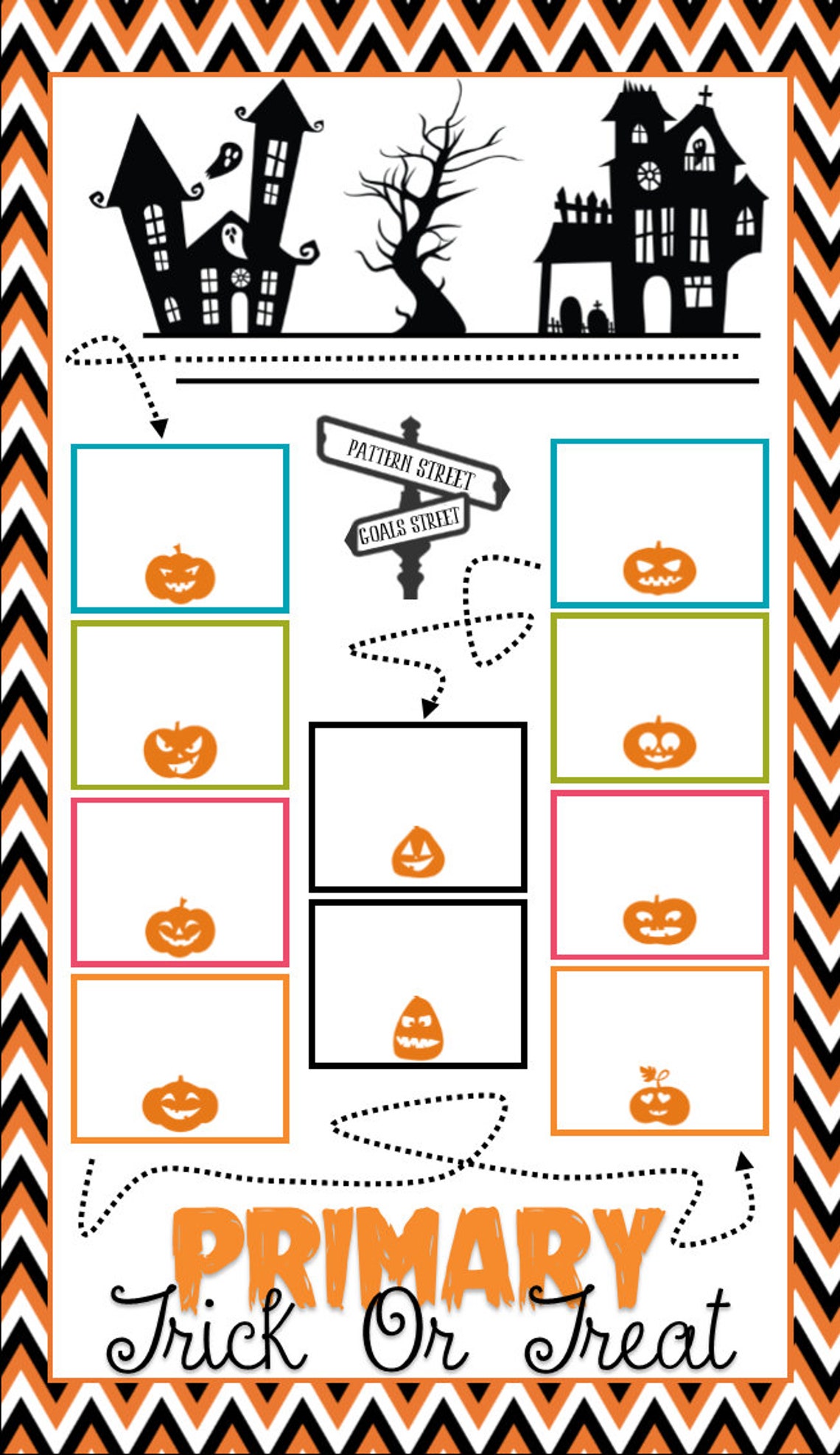 Primary Trick or Treat Halloween Activity Learn and Teach - Etsy