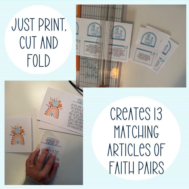 Latter Day Saint Articles of Faith Matching Game AND Articles of Faith ...